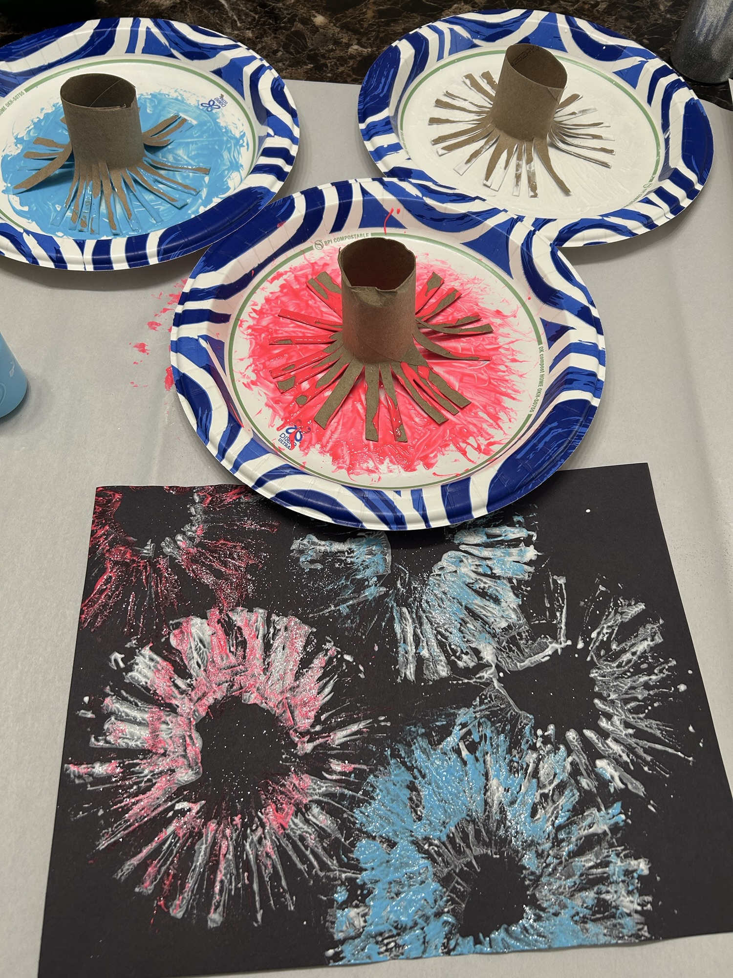 DIY New Year's Fireworks Craft for Kids - Play Days with JJ